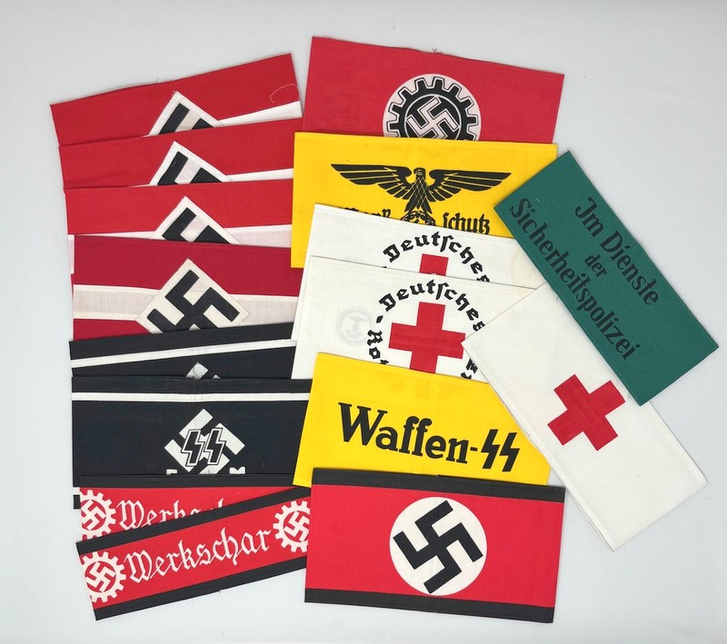 Kelleys Military: German Armband Lot 6 Defect/Close Out (16 pieces)