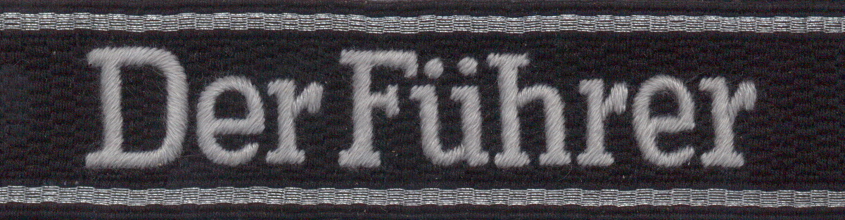 Kelleys Military: SS Cuff Title 'Der Fuhrer' - RZM