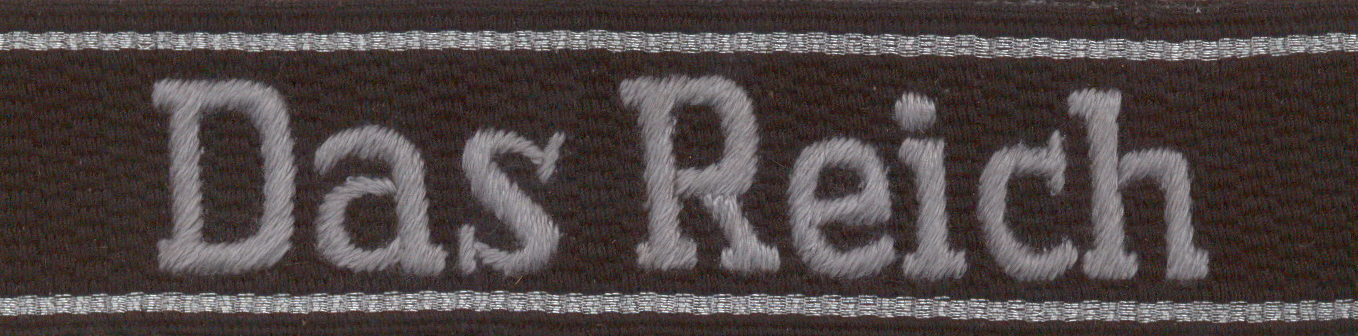 Kelleys Military: 2nd SS Panzer Division "Das Reich" Cuff Title - RZM