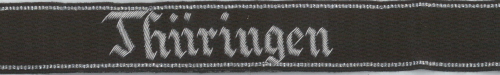 Kelleys Military: SS "Thuringen" Cuff Title, Bullion