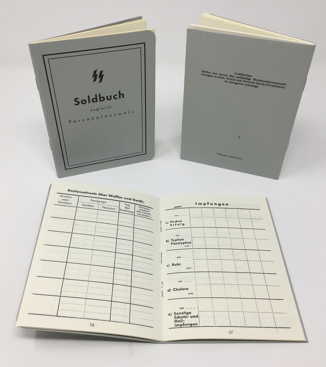 Kelleys Military: SS Soldbuch (Economy)