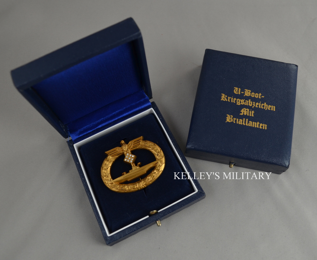 Kriegsmarine U-Boat Badge With Diamonds Presentation Case (Out Of Stock ...