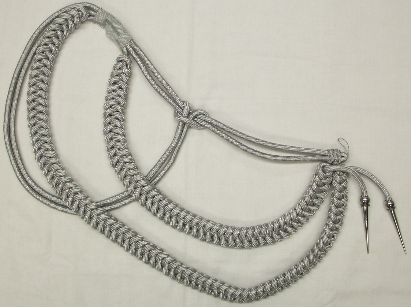 Kelleys Military: Aluminum-Silver Aiguillette (Out Of Stock)