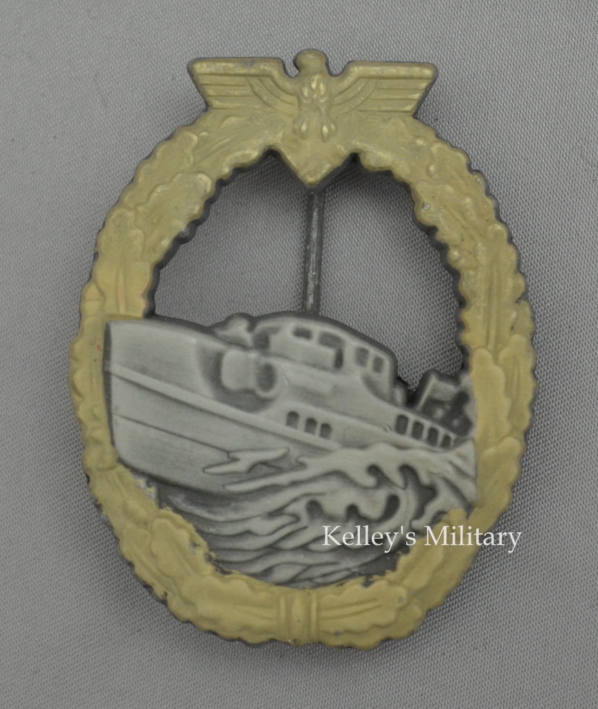 Kelleys Military: Kriegsmarine E-boat Badge 1st Type