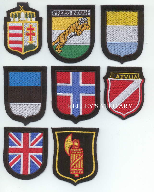 Kelleys Military: Foreign Volunteer Sleeve Shields